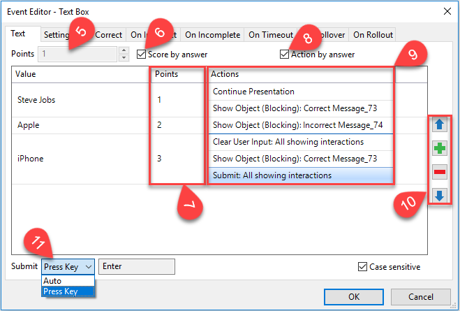 Setting up Event for Interaction Objects - Atomi Systems, Inc.