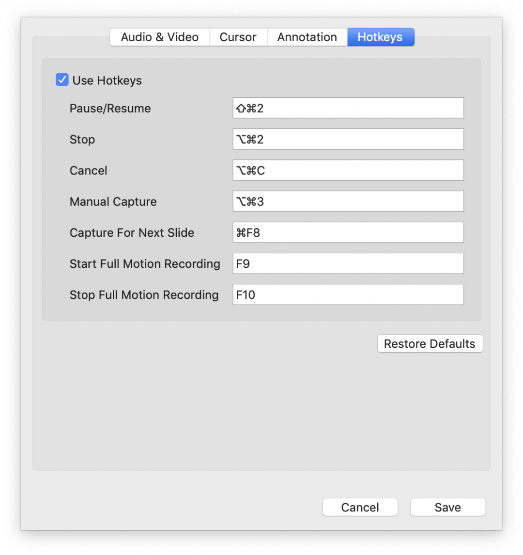 Working with Recording Settings Dialog - Atomi Systems, Inc.