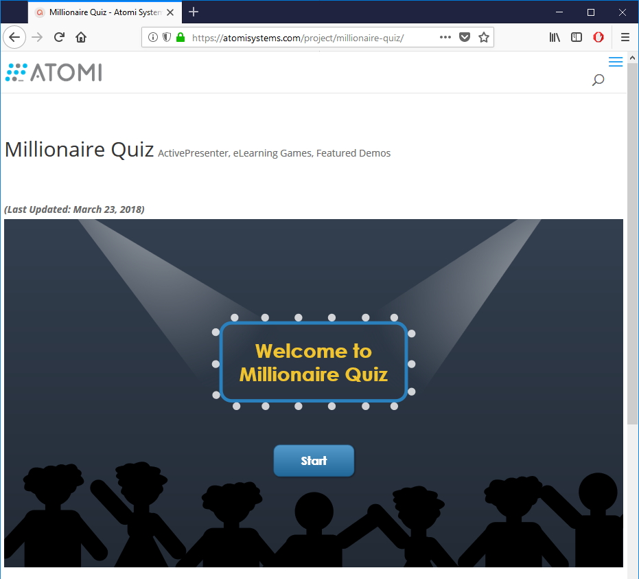 Creating eLearning Games 02: Millionaire Quiz - ActivePresenter 7