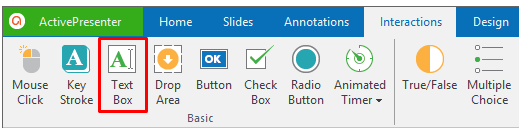 Working with Text Boxes in ActivePresenter 7 - Atomi Systems, Inc.