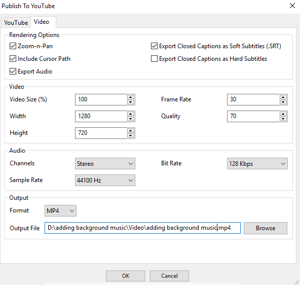 Publishing Video to YouTube - ActivePresenter 7