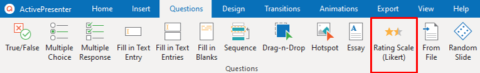 How to Create Rating Scale (Likert) Questions in ActivePresenter 8