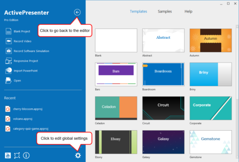 Introducing ActivePresenter User Interface - Atomi Systems, Inc.