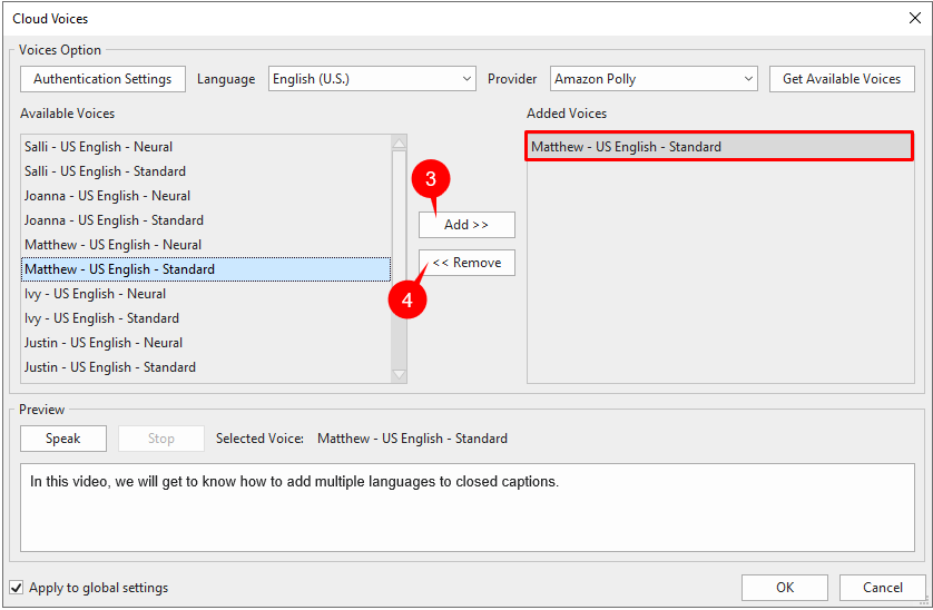 Get More Text to Speech Voices From The Third Parties ActivePresenter 8 Get More Text to Speech Voices From The Third Parties ActivePresenter 8