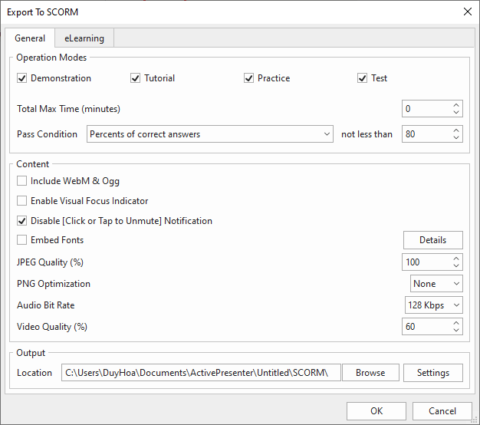 Track Training Courses in an LMS with ActivePresenter