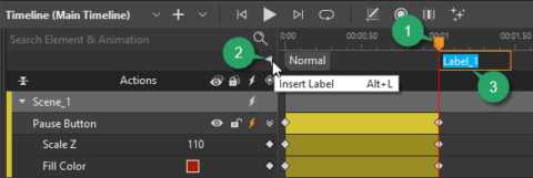 Create Timeline Labels in Saola Animate 3 - Atomi Systems, Inc.