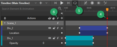 Loop Animations Using Timeline Triggers in Saola Animate 3