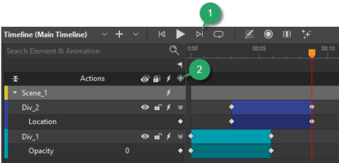 Loop Animations Using Timeline Triggers in Saola Animate 3