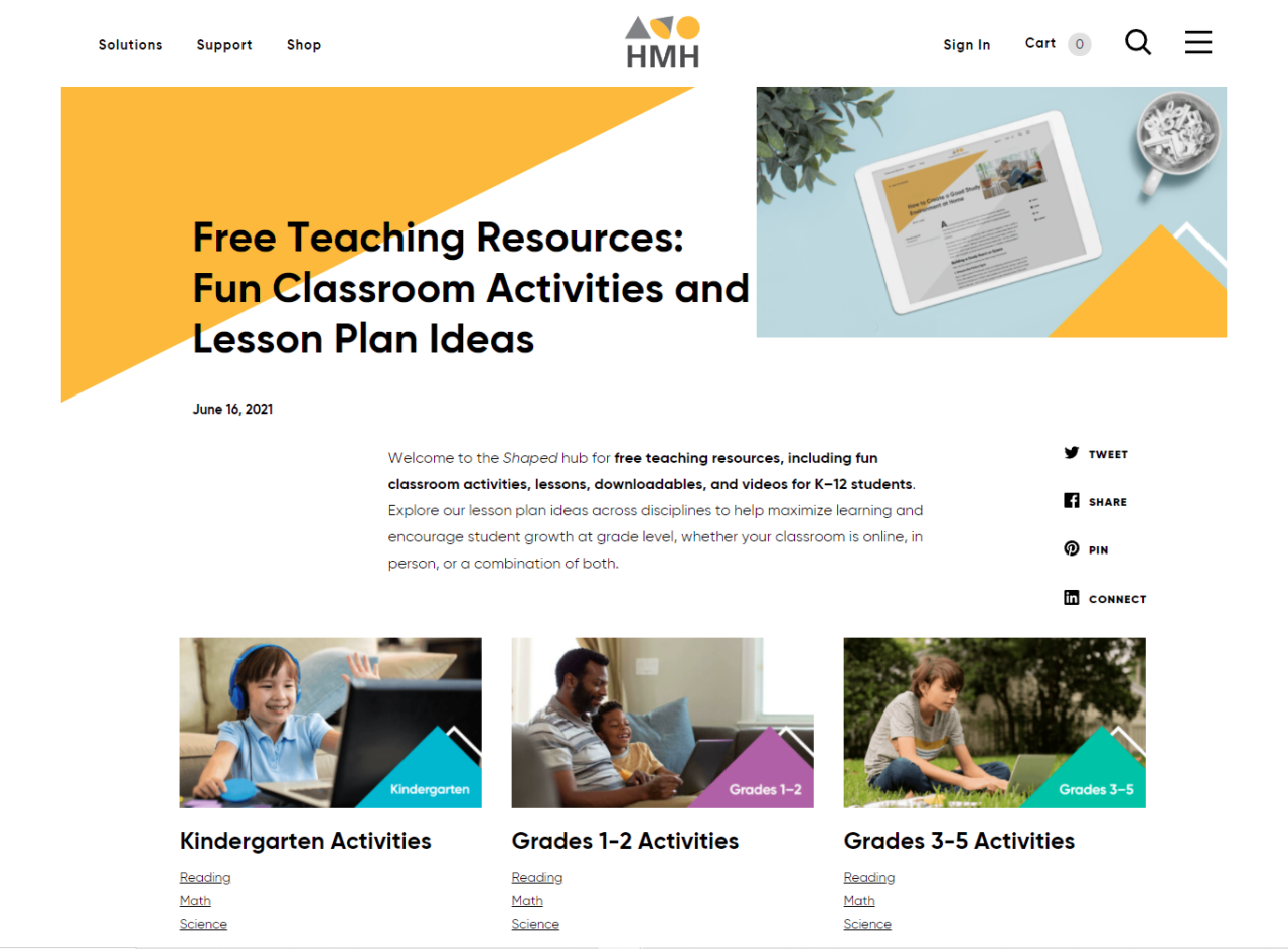 Top 5 Free eLearning Resources for K-12 Teachers