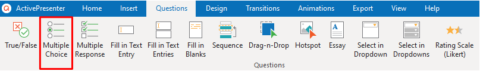 How to Create a Multiple Choice Quiz in ActivePresenter 9