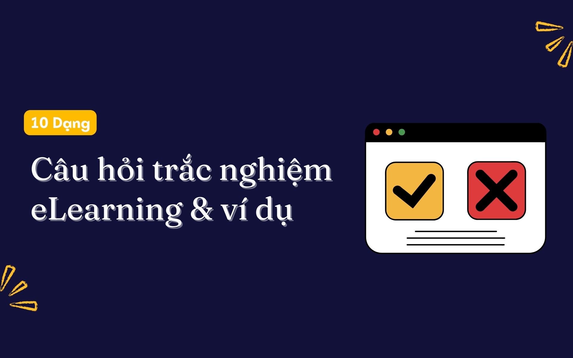 10 loại câu hỏi trắc nghiệm bạn cần biết để tạo bài giảng eLearning ...