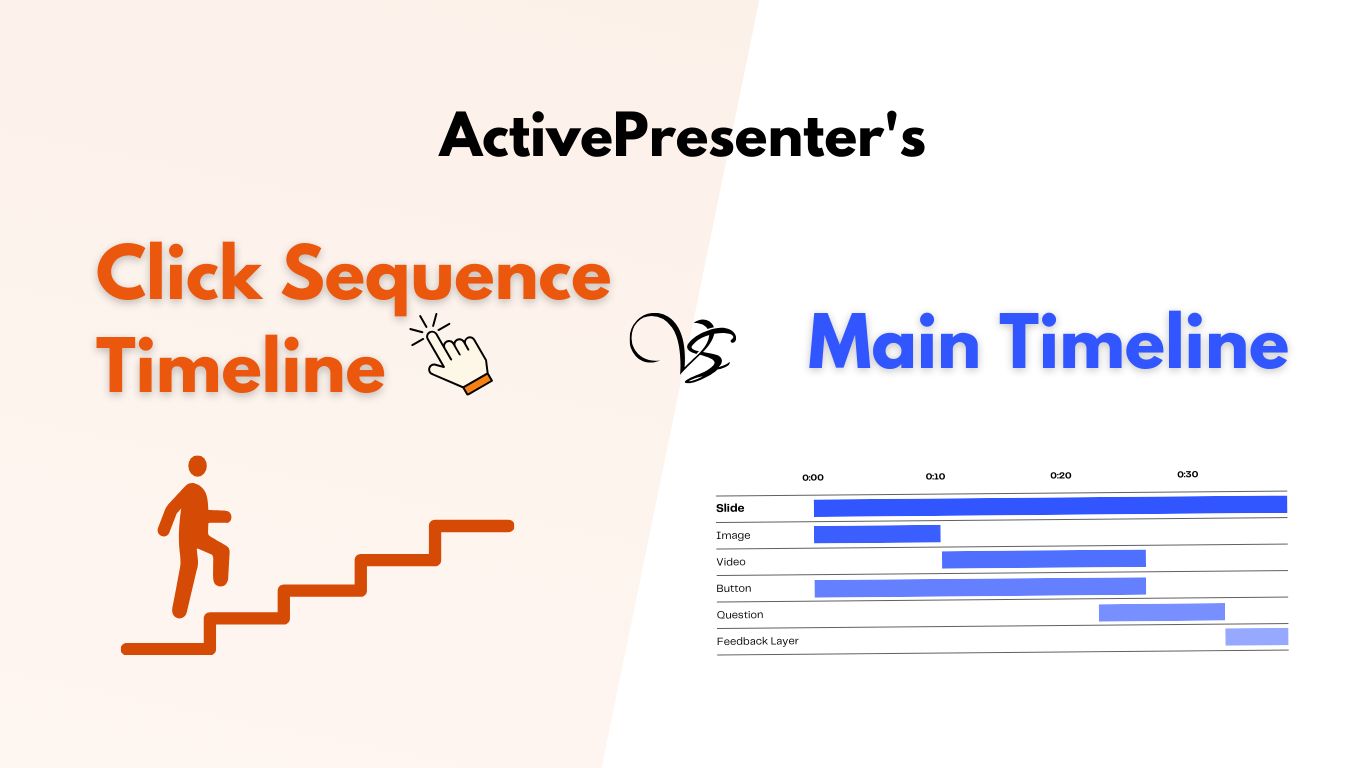 Click Sequence vs. Main Timeline in ActivePresenter