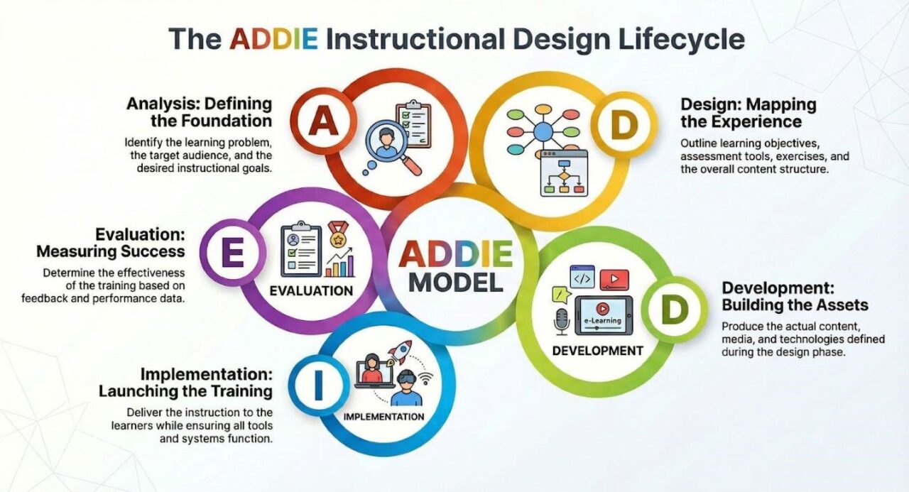 ADDIE Model for Instructional Design: Explained and Examples