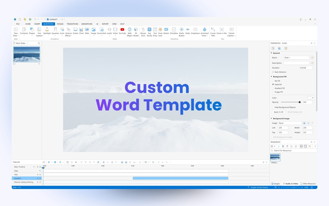 How to Export Active Presenter 10 Project to Word Using Custom Word ...