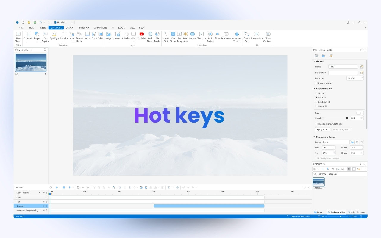How to Customize Hotkeys in ActivePresenter 10