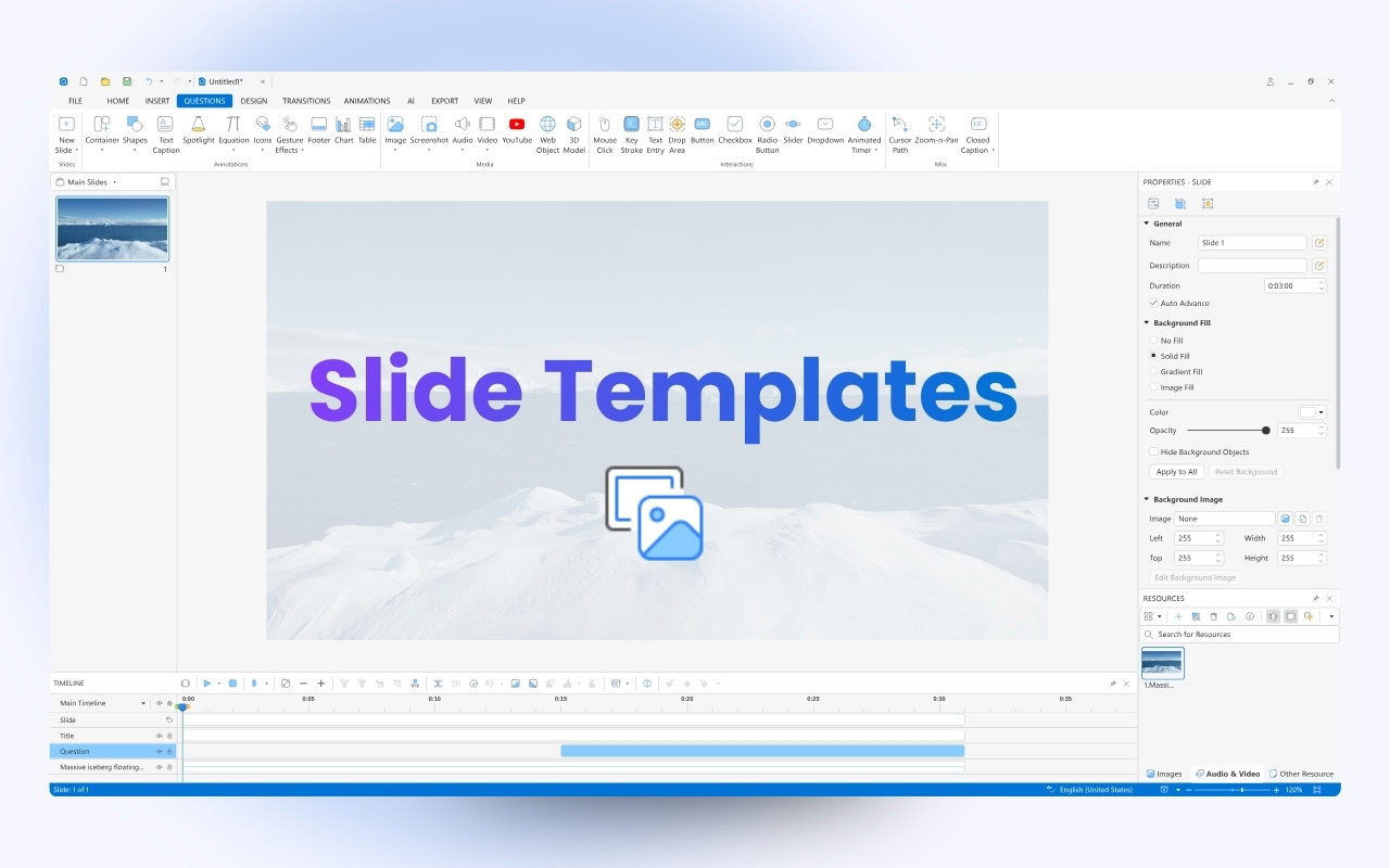 How to Create and Use Slide Templates in ActivePresenter 10