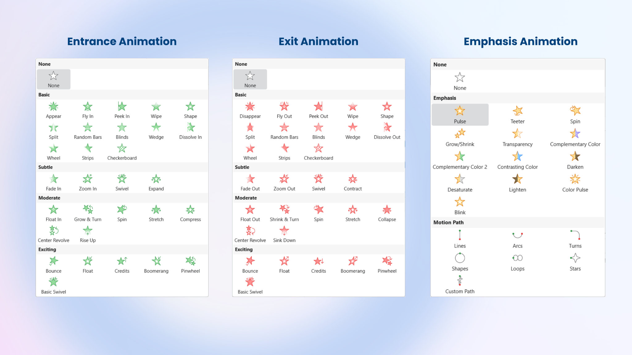 Transitions and Object Animations in ActivePresenter 10.5